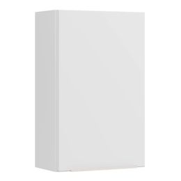 Pharao24.de Wandschrank Badezimmerschrank 64 cm hoch in Wei&szlig; matt