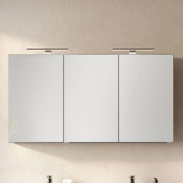Pharao24.de Spiegelschrank Badspiegelschrank 120 cm breit mit LED Beleuchtung