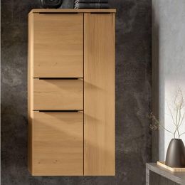 Pharao24.de Hochschrank Badezimmerschrank in Wildeichefarben f&uuml;r die Wandmontage
