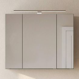 Pharao24.de Spiegelschrank Badspiegelschrank mit LED Beleuchtung 80 cm breit