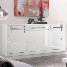 Pharao24.de Kommode Wohnzimmer Kommode mit Schiebet&uuml;ren in modernem Design