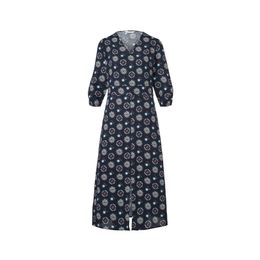 Tchibo - Kleid mit Print - Damen - Gr. 48 - dunkelblau