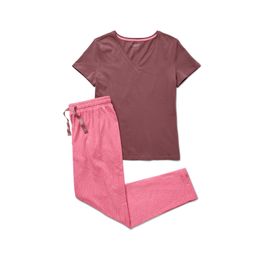 Tchibo - Pyjama - Damen - Gr. XXL - pink/print