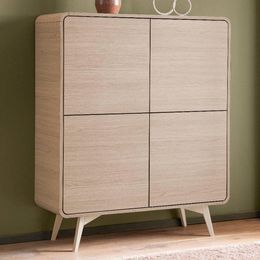 Pharao24.de Wohnzimmer Schrank Anrichte 4 t&uuml;rig im Skandi Design