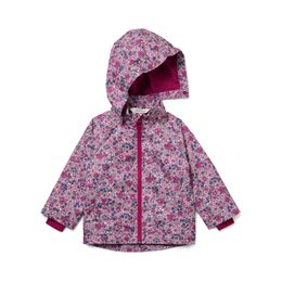 Tchibo - Kinder-Thermo-Regenjacke mit Fleecefutter - M&auml;dchen - Gr. 110/116 - rosa/gebl&uuml;mt