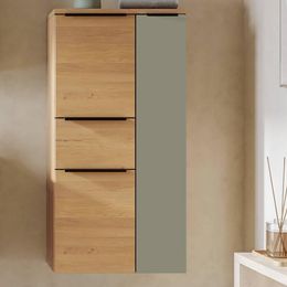 Pharao24.de Hochschrank Badezimmerschrank in modernem Design 130 cm hoch