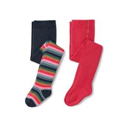 Tchibo - 2 Kleinkind-Thermostrumpfhosen - Baby - Gr. 86/92 - rot
