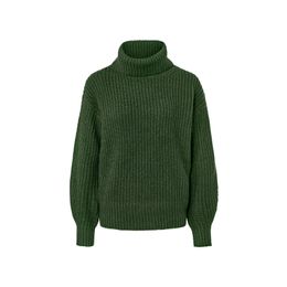 Tchibo - Grobstrickpullover mit Rollkragen - Damen - Gr. S - dunkelgr&uuml;n