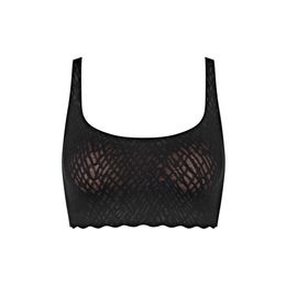 Sloggi Zero Feel Bliss Top - Damen - Gr. XL - schwarz/jacquard