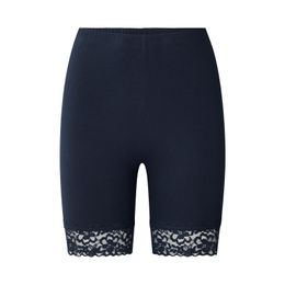 Tchibo - Radlershorts mit Spitzenborte - Damen - Gr. XXL - dunkelblau