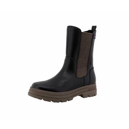 Tom Tailor Stiefelette mit farbiger Sohle - Damen - Gr. 39 - schwarz