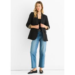 Contrast Animal Edge to Edge Blazer