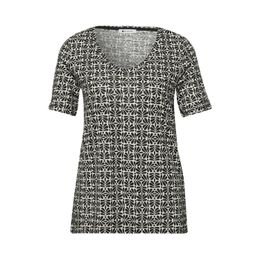 Street One T-Shirt - Damen - Gr. 42 - wei&szlig;/print