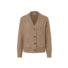 Tchibo - Strickjacke mit Wolle - Damen - Gr. S - braun