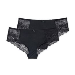 Tchibo - 2 Brazilslips - Damen - Gr. L - schwarz