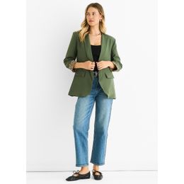 Contrast Animal Edge to Edge Blazer