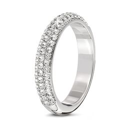 Tchibo - Ring Pav&eacute; - Damen - Gr. 20 - silber