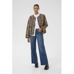 Kaffe Jacke Loose fit Naturel Leopard Print