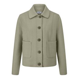 Peter Hahn - Jacke aus gebondetem Woll-Mix, gr&uuml;n, Gr. 48 / XL