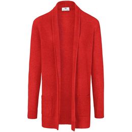 Peter Hahn - Cardigan aus 100% Schurwolle, rot, Gr. 50 / XL - Schurwolle