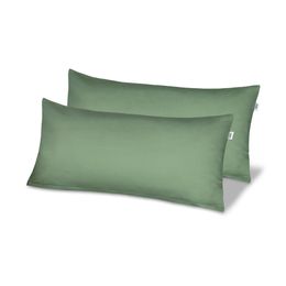 Tchibo - Sch&ouml;ner WOHNEN-Kollektion 2 Kopfkissenbez&uuml;ge - dunkelgr&uuml;n