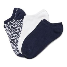 Tchibo - 3 Paar Sneakersocken - Damen - Gr. 35-38 - dunkelblau
