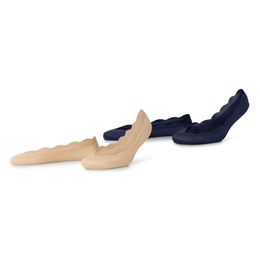 Tchibo - 2 Paar Magic-Cut-F&uuml;&szlig;linge - Damen - Gr. 35-38 - dunkelblau