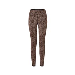 Tchibo - Wende-Sporttight - Damen - Gr. XS - dunkelbraun/print