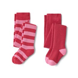 Tchibo - 2 Paar Thermo-Strumpfhosen - M&auml;dchen - Gr. 134/140 - pink