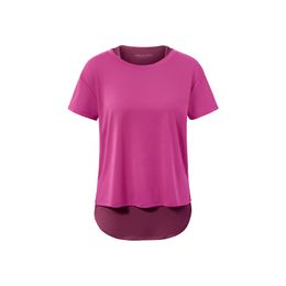 Tchibo - 2-in-1-Kurzarm-Sportshirt - Damen - Gr. M - pink