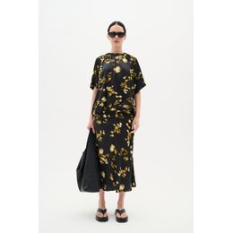 Inwear Rock Feminine Form Black Mysterious Flower black multi