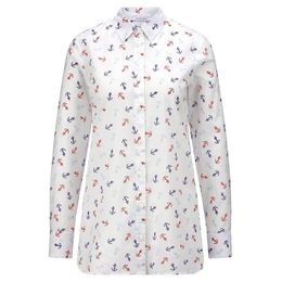 Peter Hahn - Long-Bluse, weiss, Gr. 40 / M - Baumwolle