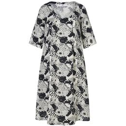 Anna Aura - Kleid mit V-Ausschnitt, beige, Gr. 46 / L - Leinen
