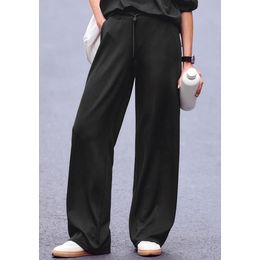 Copenhagen Studios Loungehose 'CopenhagenAthleisure152' schwarz Gr. 36/38 f&uuml;r Damen. Mit Logodruck. Bequem. Nachhaltig.
