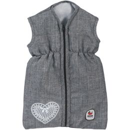 Bayer Chic 2000 Puppen Schlafsack CHIC2000 "Brombeere", grau (jeans grau), Puppenausstattungen, KinderB:27cm H:2cm T:45cm, Polyester, B:27cm H:2cm T:45cm