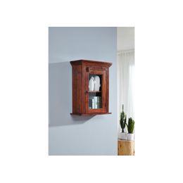H&auml;ngevitrine Akazie 52x24x69 nougat lackiert OXFORD #1002