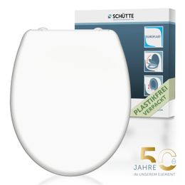 Sch&uuml;tte WC-Sitz SCH&Uuml;TTE, wei&szlig;, B:375cm L:450cm, Duroplast, WC-Sitze, mit Absenkautomatik und Schnellverschlusstechnik
