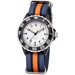 Regent Uhren Quarzuhr REGENT, blau (orange, blau), Armbanduhren, Kinder, Quarzuhr, Armbanduhr, Kinderuhr, Lernuhr, Jungen, Schulanfang, Geschenkidee