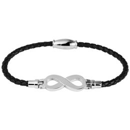 Adelia&acute;s Kettenanh&auml;nger ADELIA&acute;S "Damen Anh&auml;nger &ndash; Unendlichkeitszeichen Anh&auml;nger aus Leder", schwarz, Schmuckanh&auml;nger, Damen, Leder, Kettenanh&auml;nger, Perfekt als Geschenk zum Valentinstag