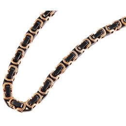 Adelia&acute;s Kette ohne Anh&auml;nger ADELIA&acute;S "Herren Halskette &ndash; K&ouml;nigskette aus Edelstahl 60 cm", schwarz, Halsketten, Herren, 60cm, Edelstahl, Ein stilvolles Geschenk f&uuml;r besondere Momente