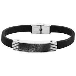 Adelia&acute;s Armreif ADELIA&acute;S "Unisex Armband &ndash; Armreif aus Leder 23 cm", schwarz, Armb&auml;nder, Damen, 23cm, Leder, Armreif, Ideal als Geschenk zum Geburtstag