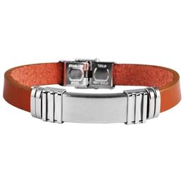 Adelia&acute;s Armreif ADELIA&acute;S "Unisex Armband &ndash; Armreif aus Leder 21,5 cm", braun, Armb&auml;nder, Damen, 22cm, Leder, Armreif, Zum Verschenken &ndash; ideal zum Valentinstag