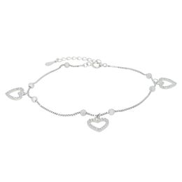 Adelia&acute;s Kettenanh&auml;nger ADELIA&acute;S "Damen Anh&auml;nger &ndash; Herzanh&auml;nger aus 925 Silber mit Zirkonia", silber, Schmuckanh&auml;nger, Damen, Silber 925 (Sterlingsilber), Kettenanh&auml;nger, Ein stilvolles Geschenk f&uuml;r besondere Momente