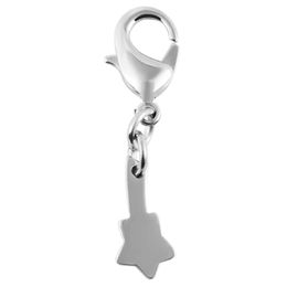 Adelia&acute;s Kettenanh&auml;nger ADELIA&acute;S "Unisex Anh&auml;nger &ndash; Stern Charmanh&auml;nger aus Edelstahl", silber, Schmuckanh&auml;nger, Damen, Edelstahl, Kettenanh&auml;nger, Geschenkidee: zeitlos und vielseitig