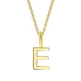 Kettenanh&auml;nger ONE ELEMENT "Buchstaben Anh&auml;nger aus 333 Gelbgold", gold, Schmuckanh&auml;nger, Damen, BuchstabeE, A, Gelbgold 333 Gold, Gelbgold 333, Gold, Kettenanh&auml;nger, Ein Schmuckst&uuml;ck mit Pers&ouml;nlichkeit &ndash; ideal zum Verschenken