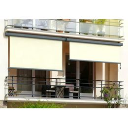 Senkrechtmarkise Konifera "Sitges", beige, B:140cm H:250cm, Polyester, Markisen, klasse Sonnen & Windschutz f&uuml;r den Balkon, verschiedene Gr&ouml;&szlig;en