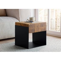 Couchtisch Eiche 40x35x40 natur ge&ouml;lt LOUNGE COLLECTION #05