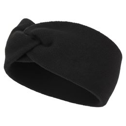 Stirnband styleBREAKER "Feinstrick Stirnband Twist Knoten", Damen, schwarz, Obermaterial: 100% Viskose CV., Modisch, M&uuml;tzen Stirnband