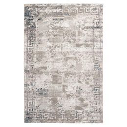 Teppich Kayoom "Olivo 921", taupe, B:200cm H:13mm L:290cm, Polyester, Teppiche, Teppich, Kurzflor, Vintage, Modernes Muster, Deko, Vegan