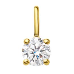 Kettenanh&auml;nger ONE ELEMENT "0.1 ct Diamant Brillant Anh&auml;nger aus 585 Gelbgold", gold, Schmuckanh&auml;nger, Damen, 0,1 mit Diamant, Diamanten Gelbgold 585 Gold, Diamanten, Gelbgold 585, Gold, Kettenanh&auml;nger, Elegant & best&auml;ndig &ndash; Diamantdetails mit feinem Funkeln
